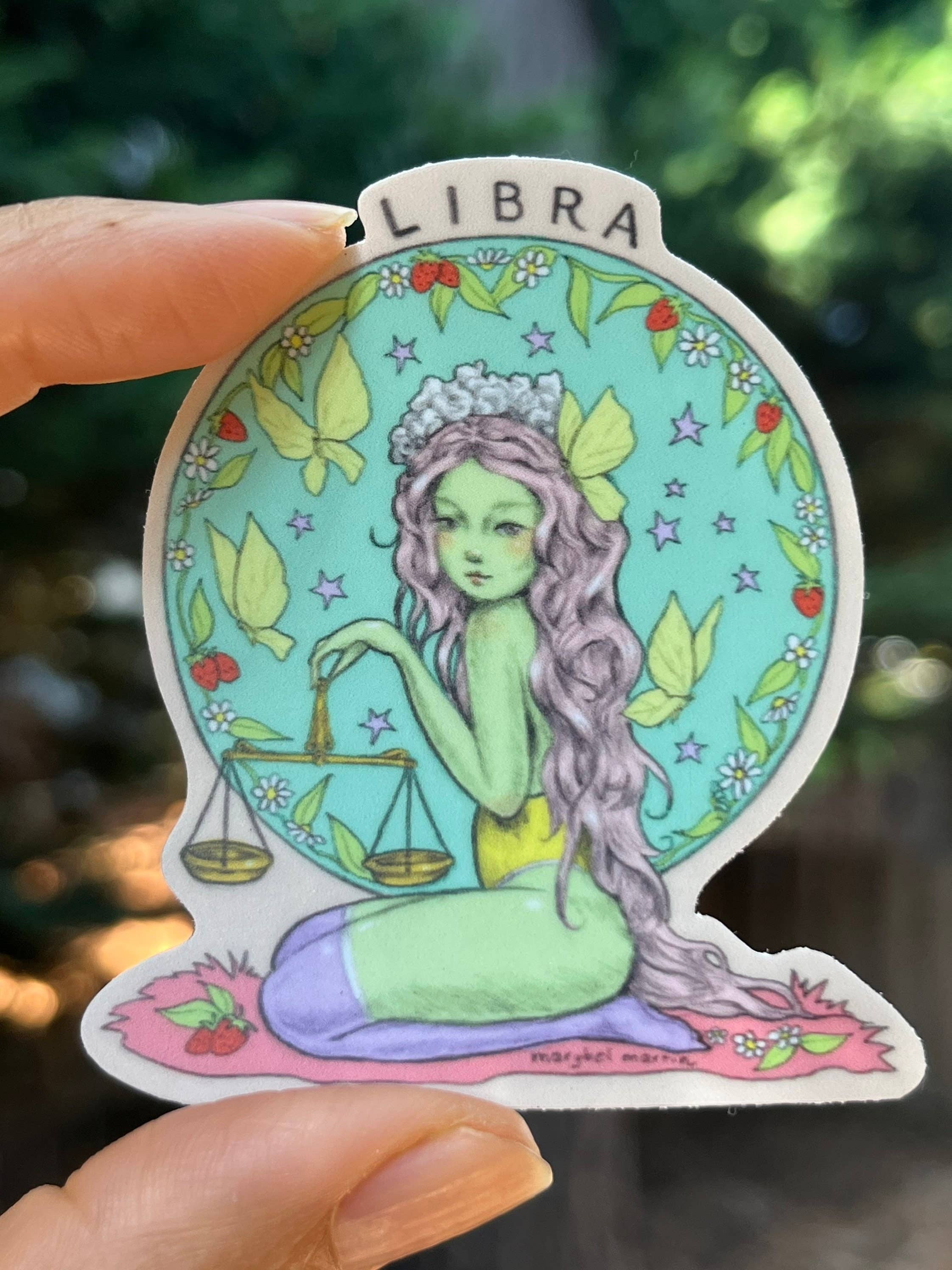 Libra Sticker - Vinyl Sticker | Wicklanders Roots